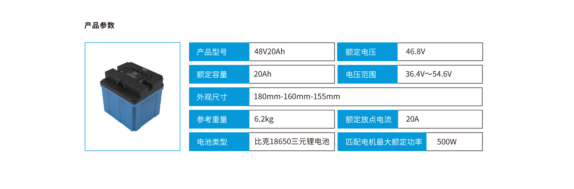 锂霸王48V20Ah - 比克新动力-奔虎锂电